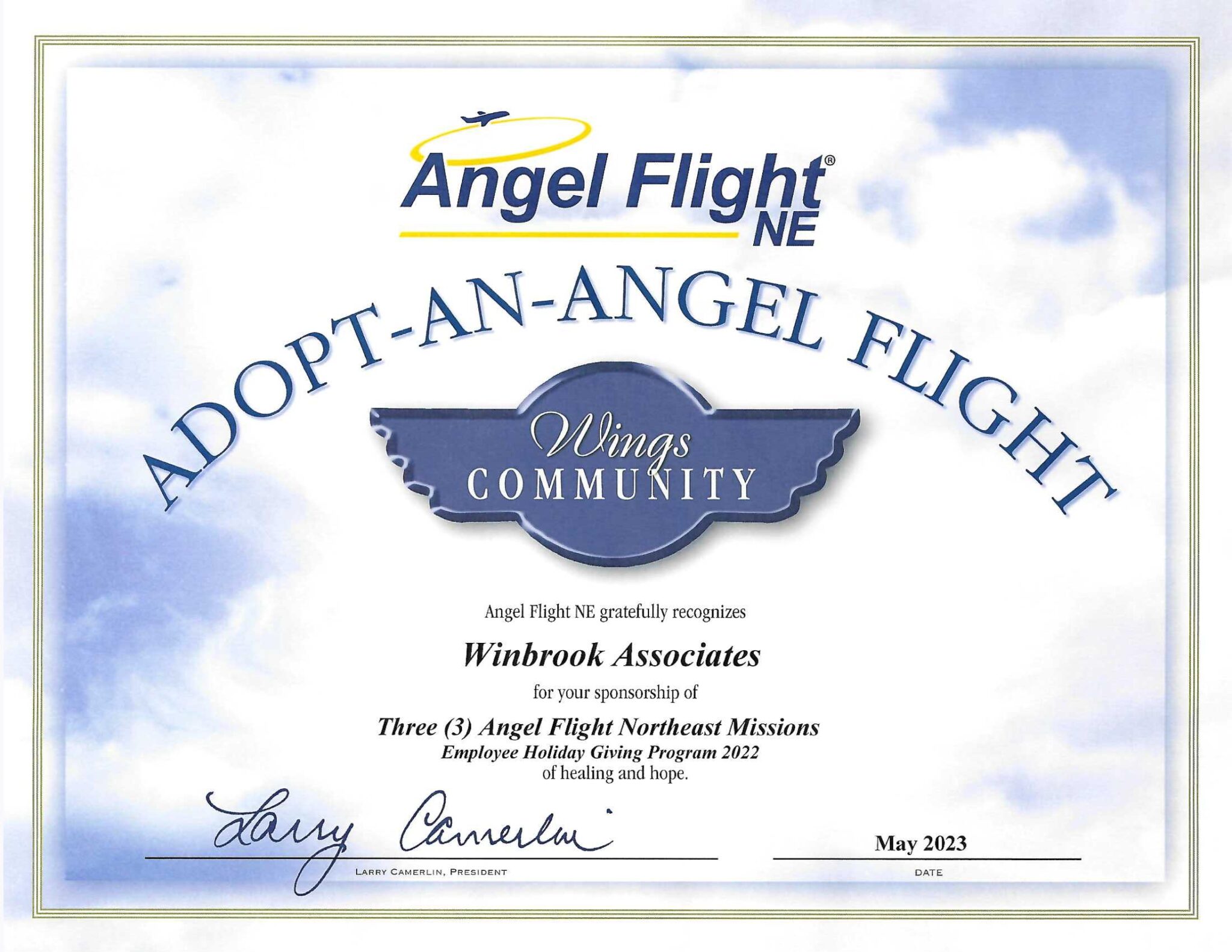 News About Our Medical Emergency Flights | Angel Flight NE | Angel ...